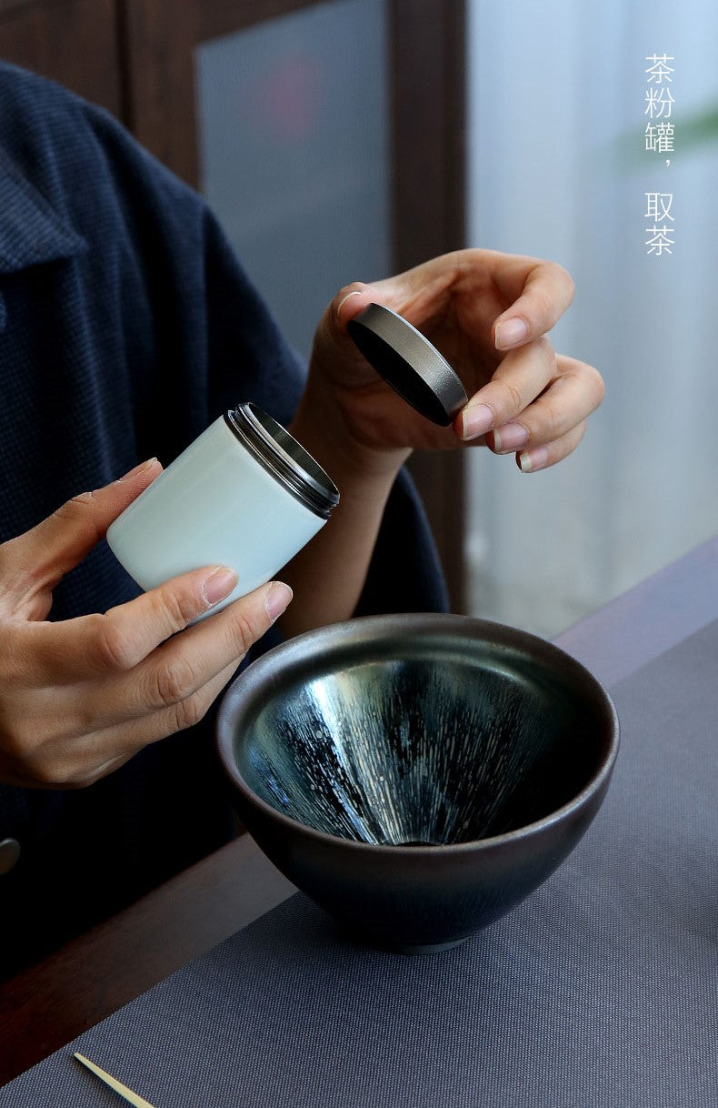 Chinese Style "Mo Cha" Tea Art Set with Jianzhan Bowl — Yunnan Sourcing USA