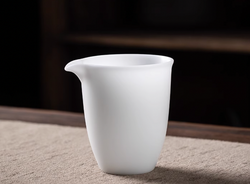 Mutton Fat Ice Jade Porcelain "Tall Pitcher" Cha Hai — Yunnan Sourcing USA