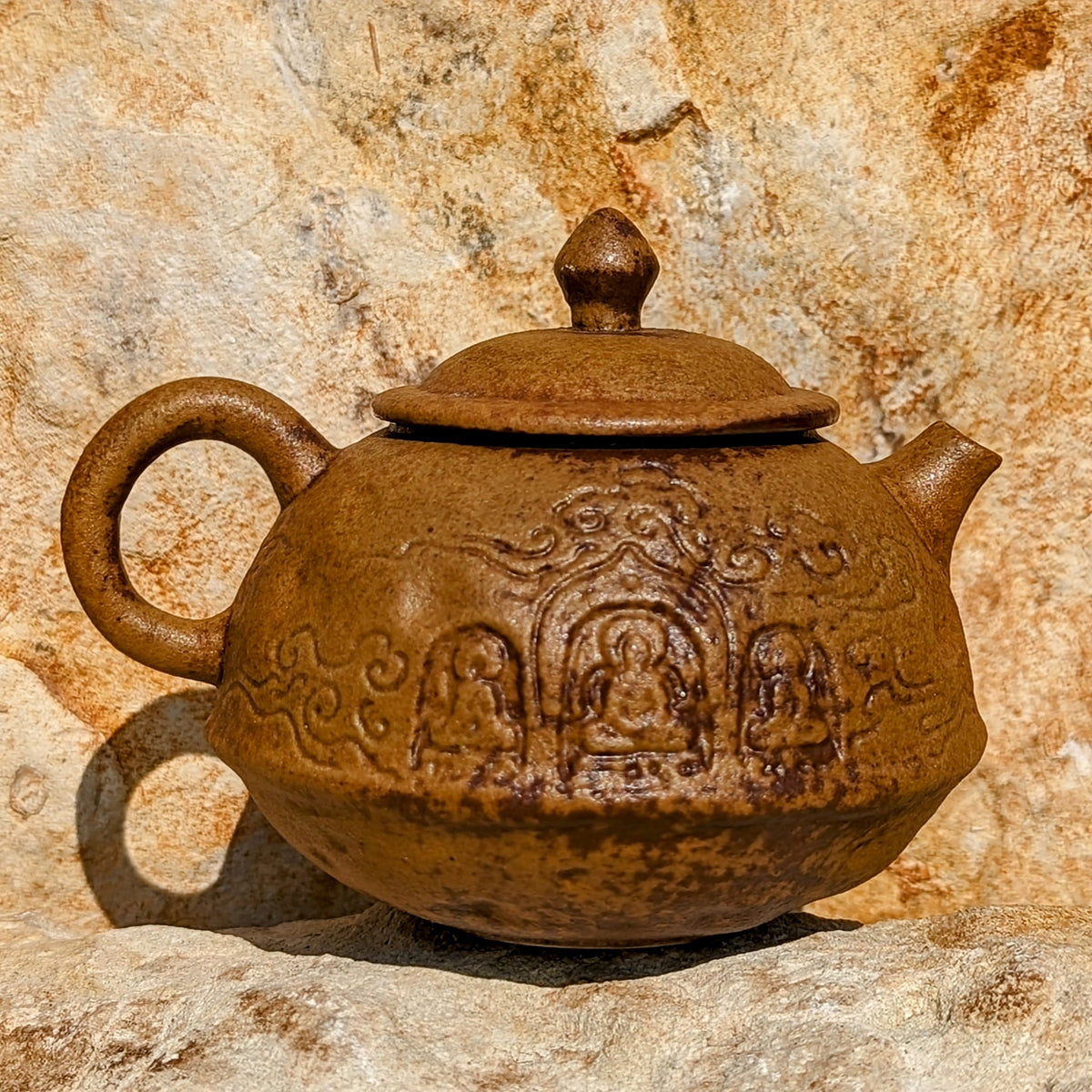 Buddha Grotto Wood-Fired Kiln Clay Teapot — Yunnan Sourcing USA